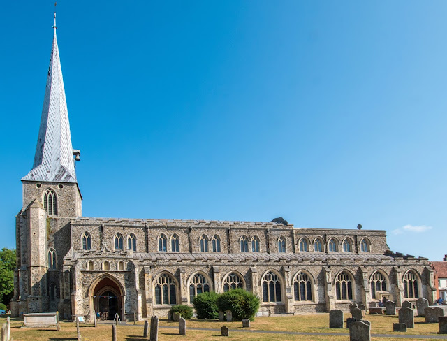 Hadleigh Guildhall and St Mary Church with Deanery Tower