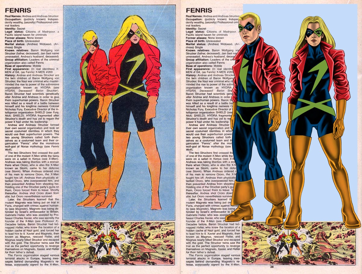 The Official Handbook to the Marvel Universe - REDUX Edition: FENRIS by ...