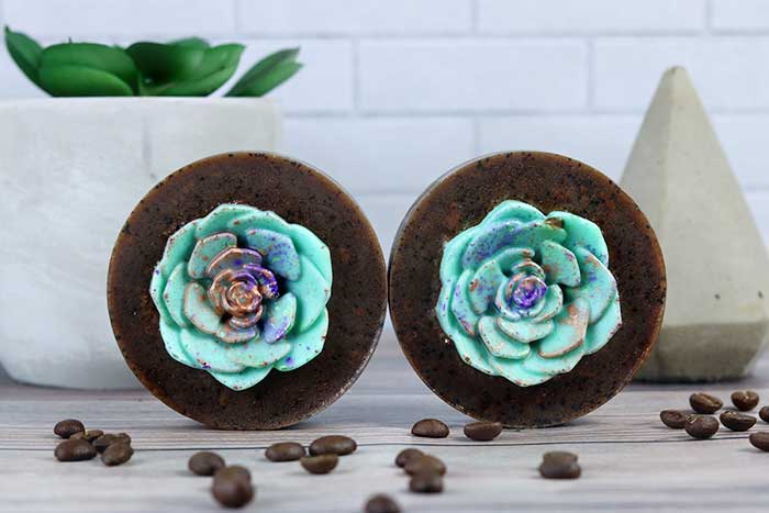 Succulent Melt and Pour Coffee Soap Recipe - Everything Pretty