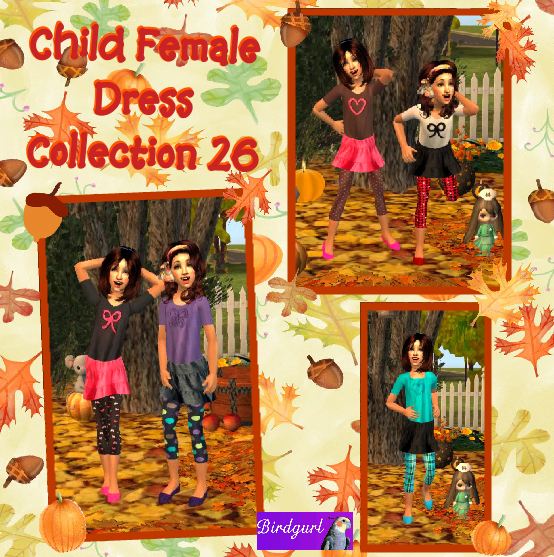 Birdgurl's Sims 2 Creations: Child Female Dress Collection 26