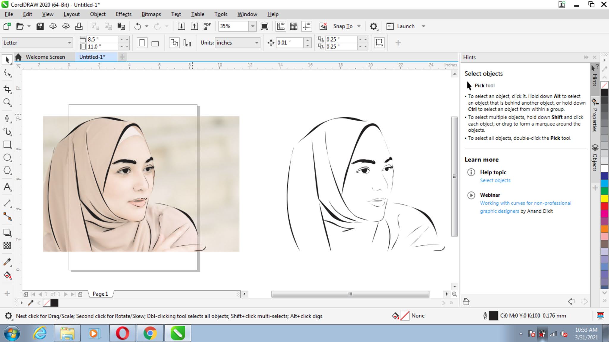 langkah langkah membuat Vektor Art - Sun Grafis