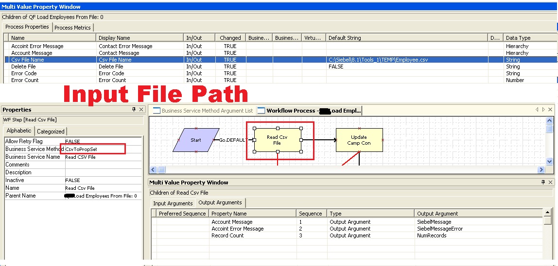 Siebel Foundation Load Employees In Siebel From Csv File Read Csv File In Siebel