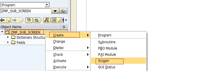 TECHSAP : Sub Screen Use in Module Pool Program