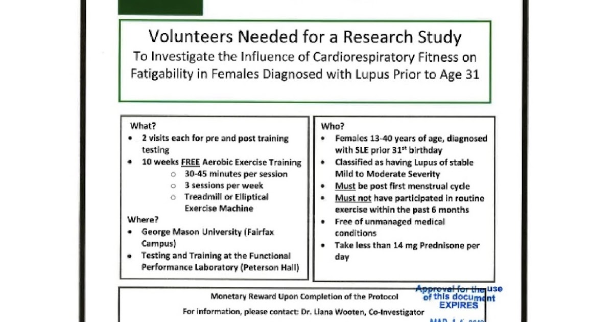 New Lupus Research Study - Take a look and consider volunteering for ...