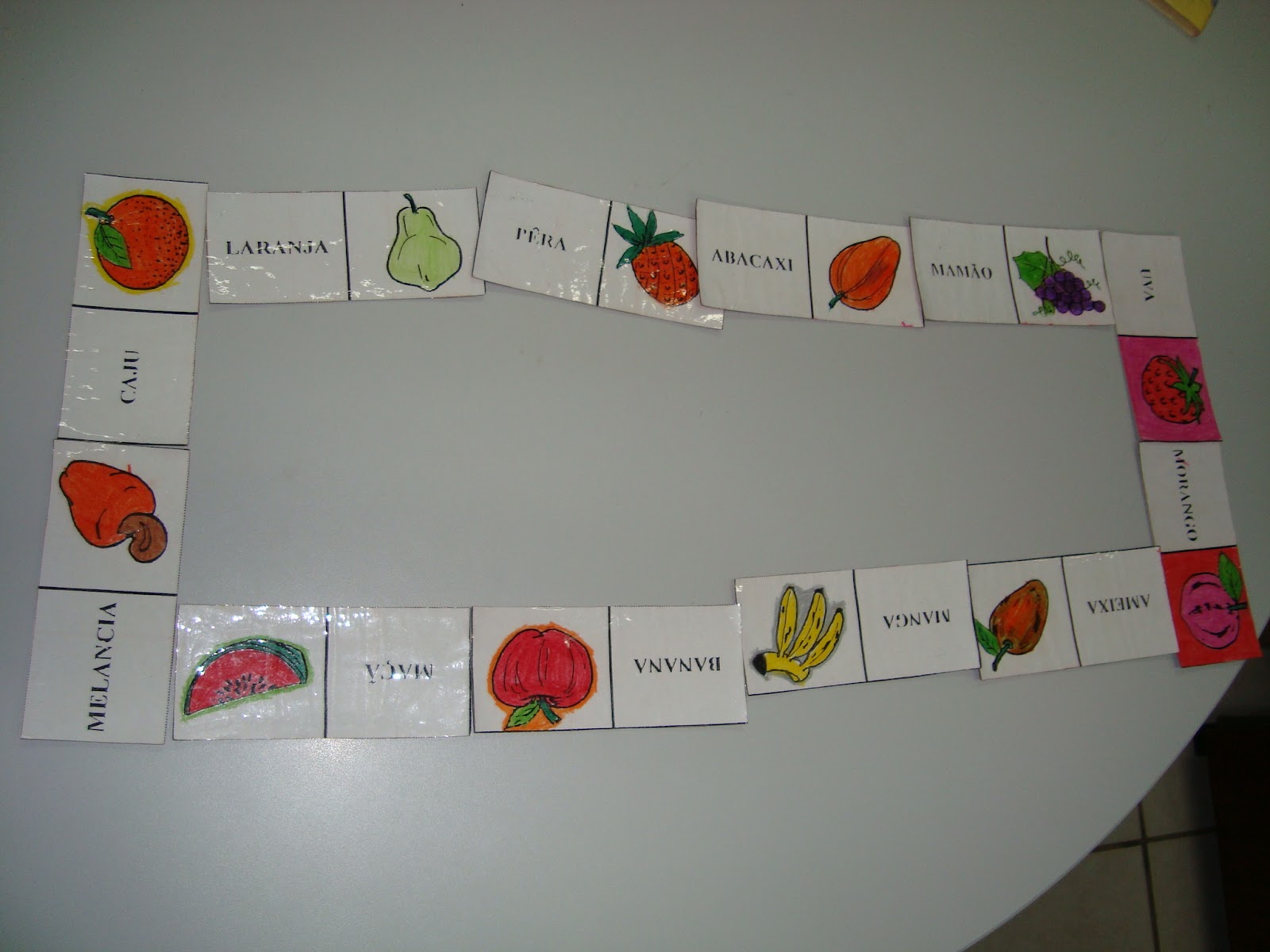 Psicopedagoga Roseni Martins Florisbal: Dominó das frutas