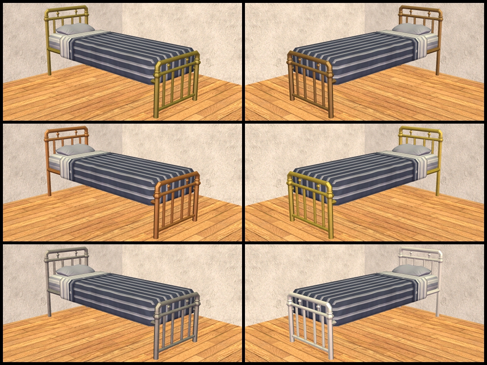 TheNinthWaveSims: The Sims 2 - TS4 Metal Frame Bed Converted to TS2