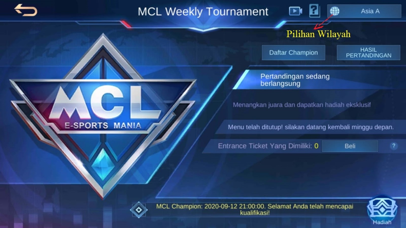 Cado Balog: Pertama Kali Mendapatkan Piala MCL (Menang MCL Weekly ...
