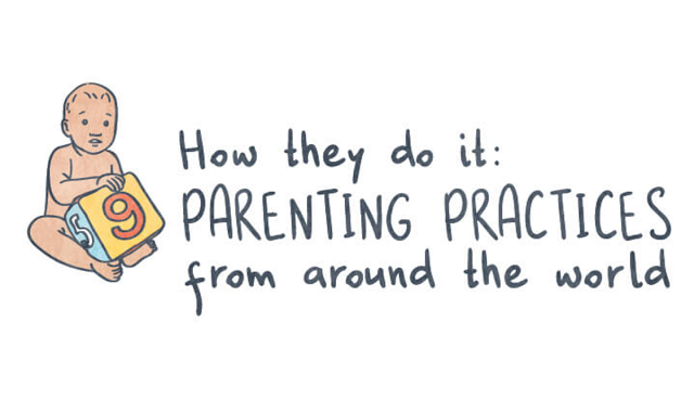 9 Parenting Practices from Around the World #infographic - Visualistan