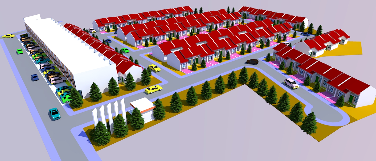 Site Plan Ruko 2 Lantai - Disain Site Plan