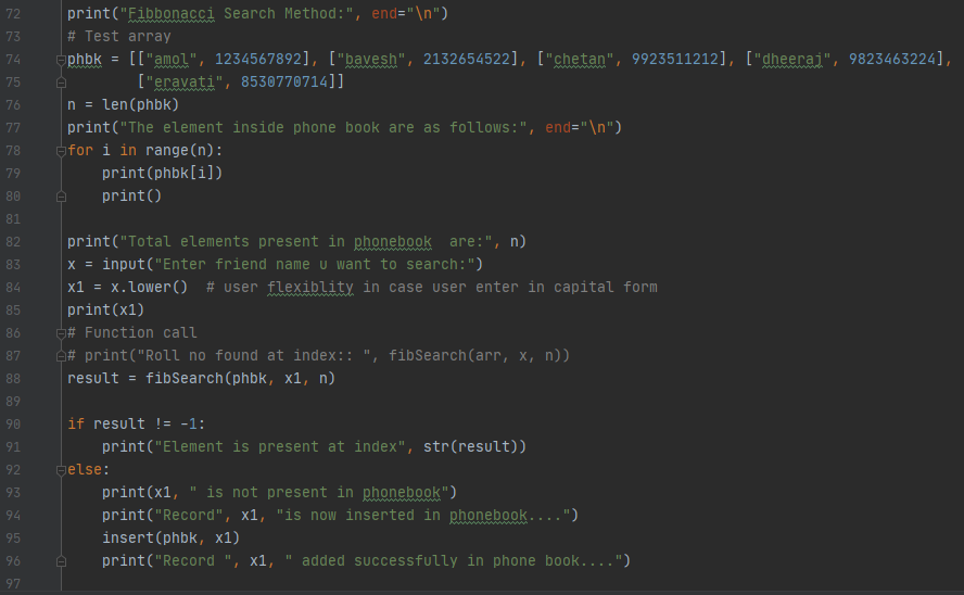 Group B 12[b] Write a python program to store names and mobile numbers ...