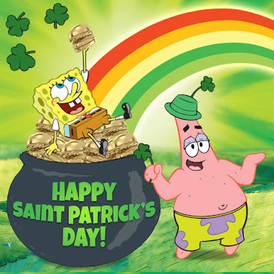 NickALive!: SpongeBob Theme Played on Bagpipes | St. Patrick's Day ...