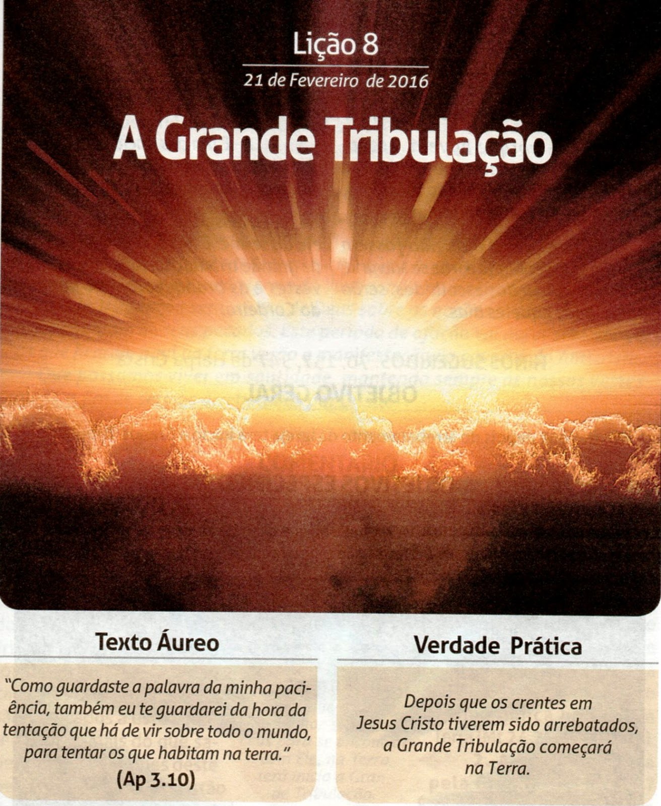 A Grande Tribulação Versiculos - RETOEDU