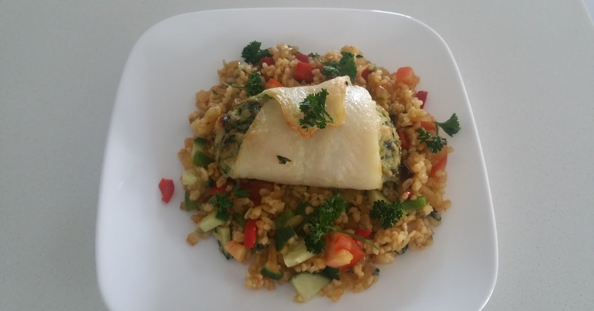 Basa Fillets Stuffed with Kalalu (Green) and Prawns Serve with Warm ...