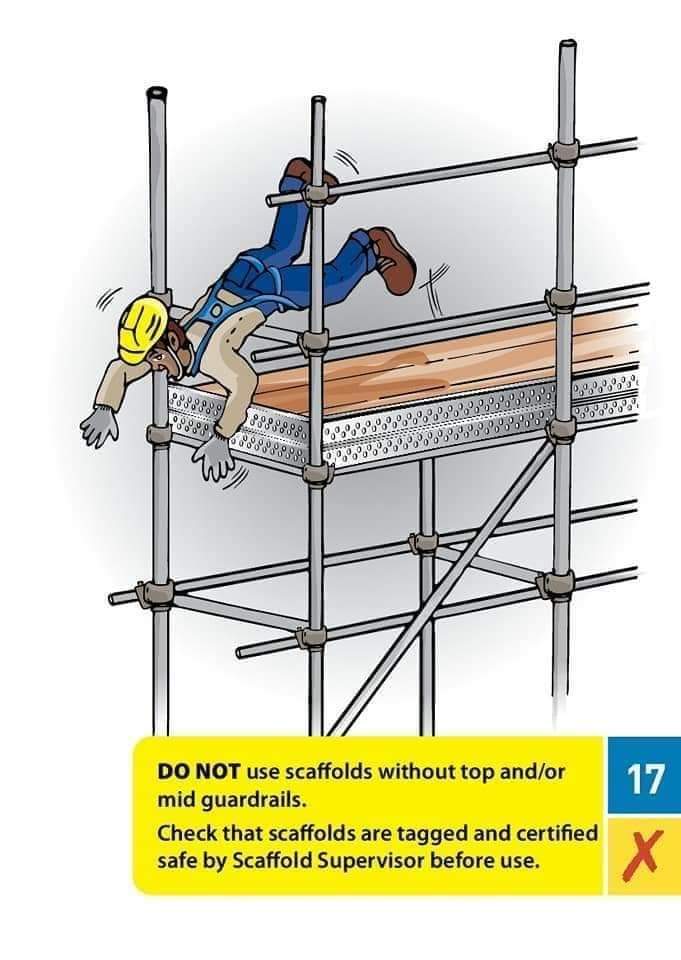 HSE Insider : 4 - WORK AT HEIGHT PRECAUTIONS - PICTORIAL TRAINING ( 4 )