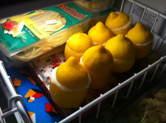 Tuscumbria: Lemon Shells Stuffed with Lemon Sorbet