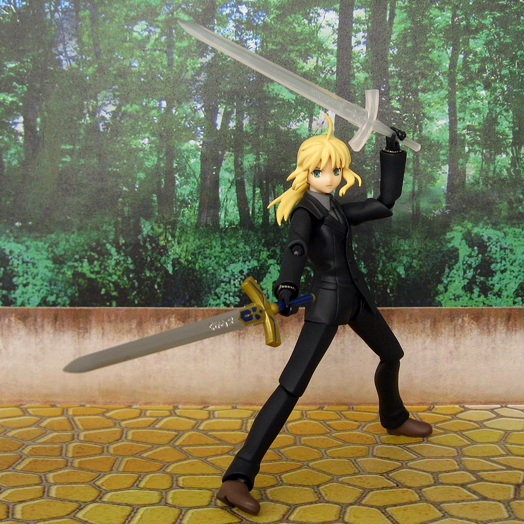 world of klaymore: figma Saber Zero in a suit
