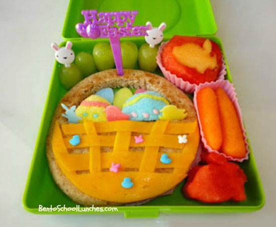 Bento School Lunches : Bento Lunch: 6 Cute And Simple Easter Lunch Box ...