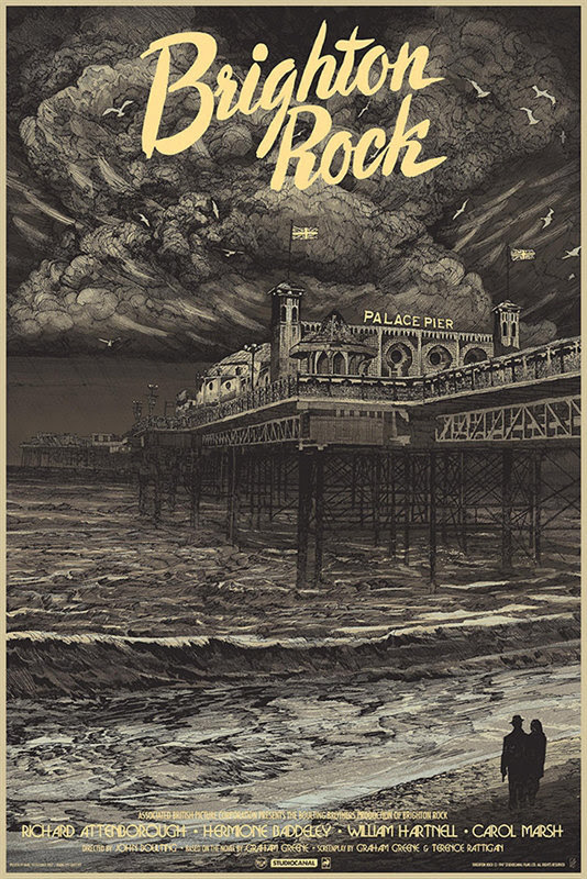 INSIDE THE ROCK POSTER FRAME BLOG: Karl Fitzgerald Brighton Rock Movie ...