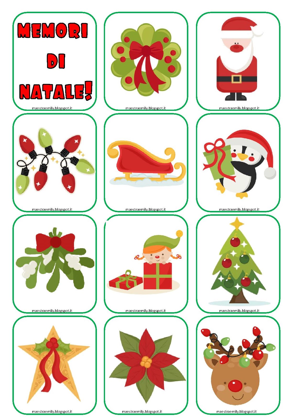 MaestraEmily: MEMORY DI NATALE...3!