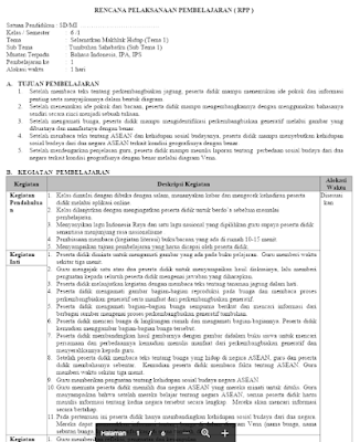 Download RPP Daring Kelas 6 Semua Tema Subtema Semester 1 Tahun 2021 Terbaru - File Pembelajaran ...