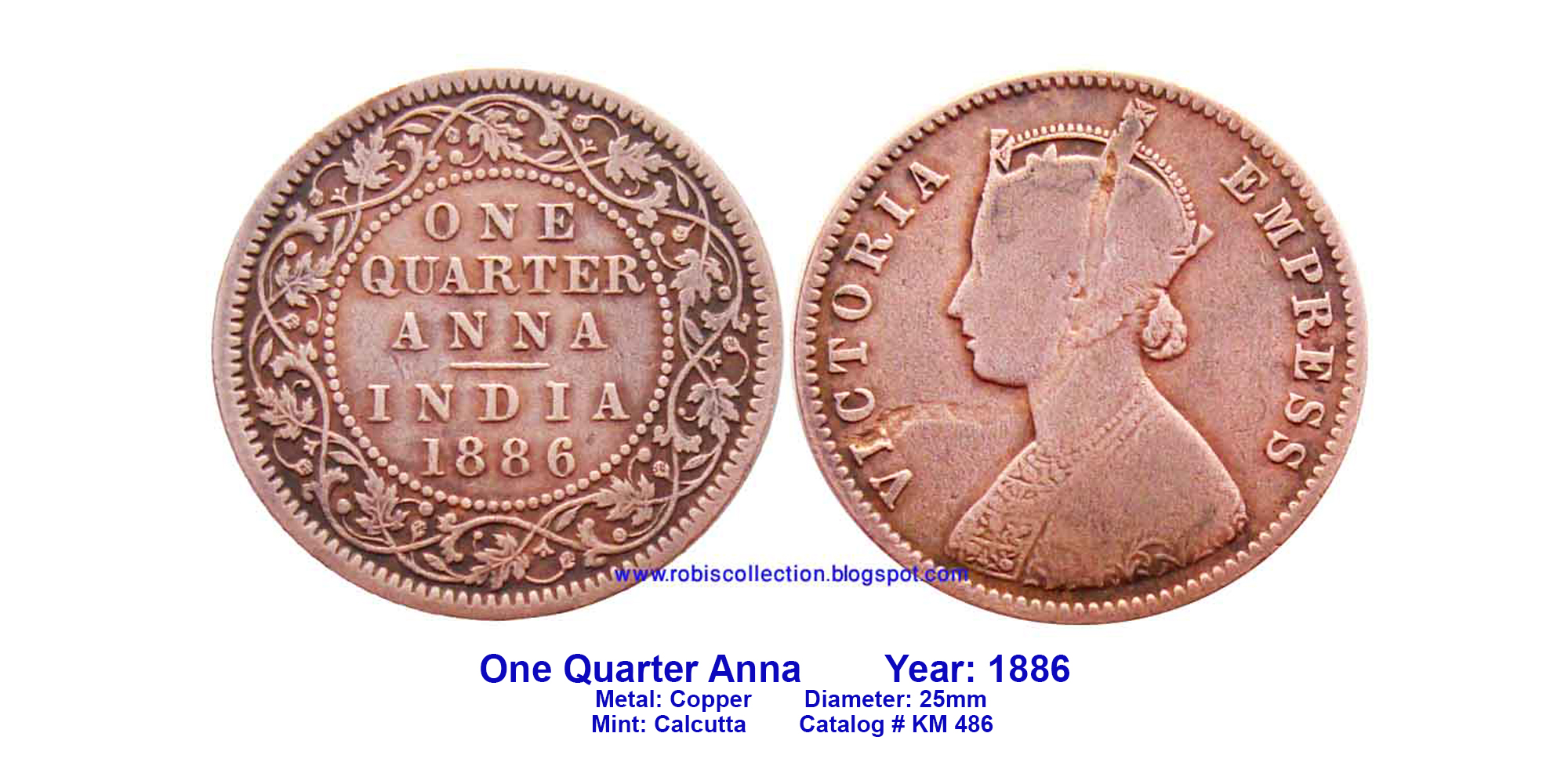 BRITISH INDIA: VICTORIA-QUARTER ANNA