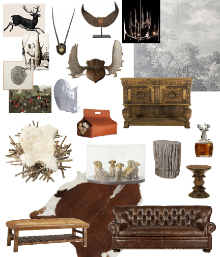 GOLDEN DREAMLAND: Interior Design Inspiration: Hunting Lodge