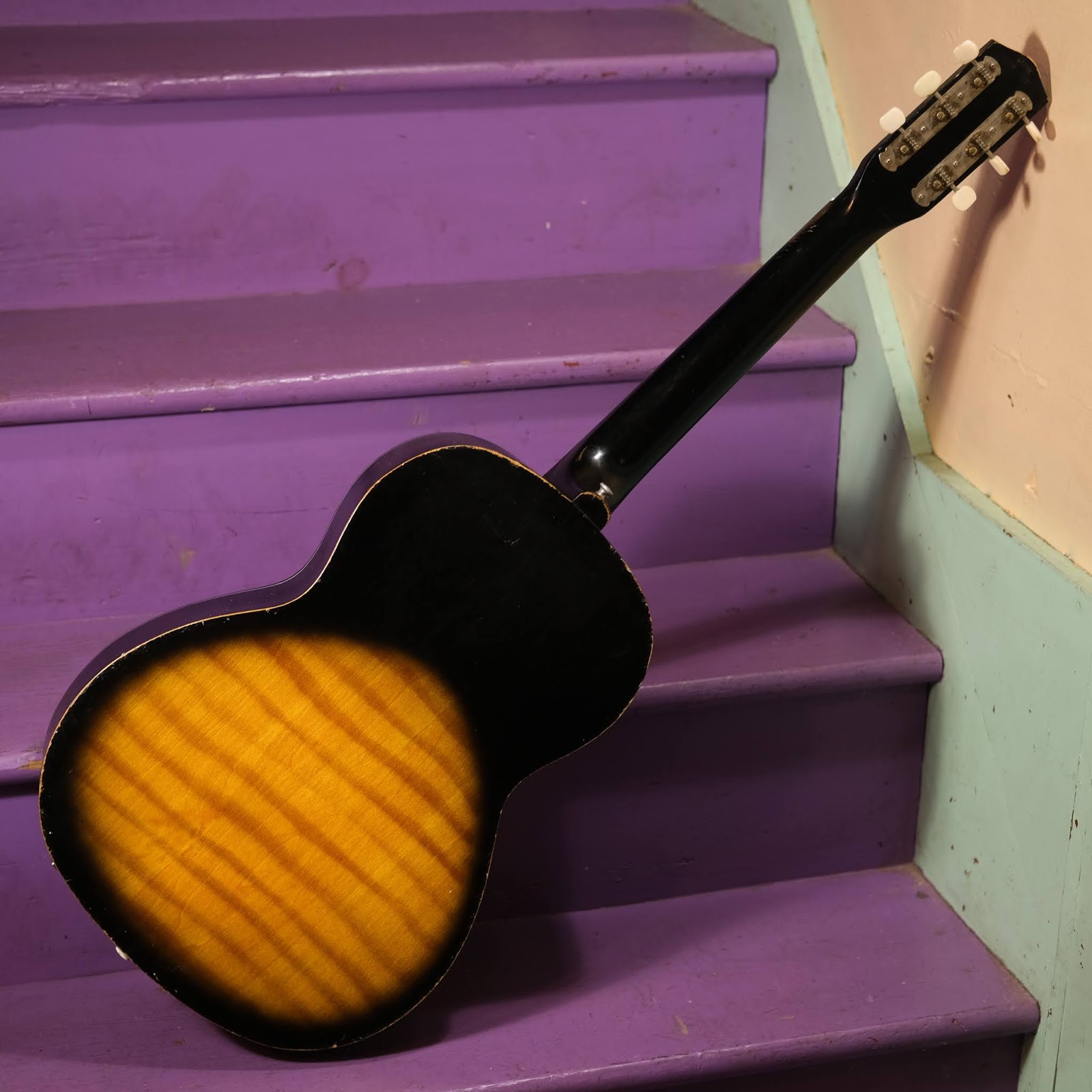 1960s Winston (Japan-made) Nashville-Tuned Electrified Parlor Guitar