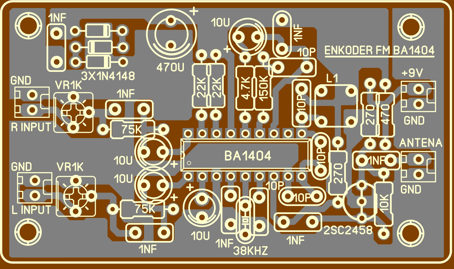 PCB Encoder fm transmitter BA1404 – BLOGKAMARKU