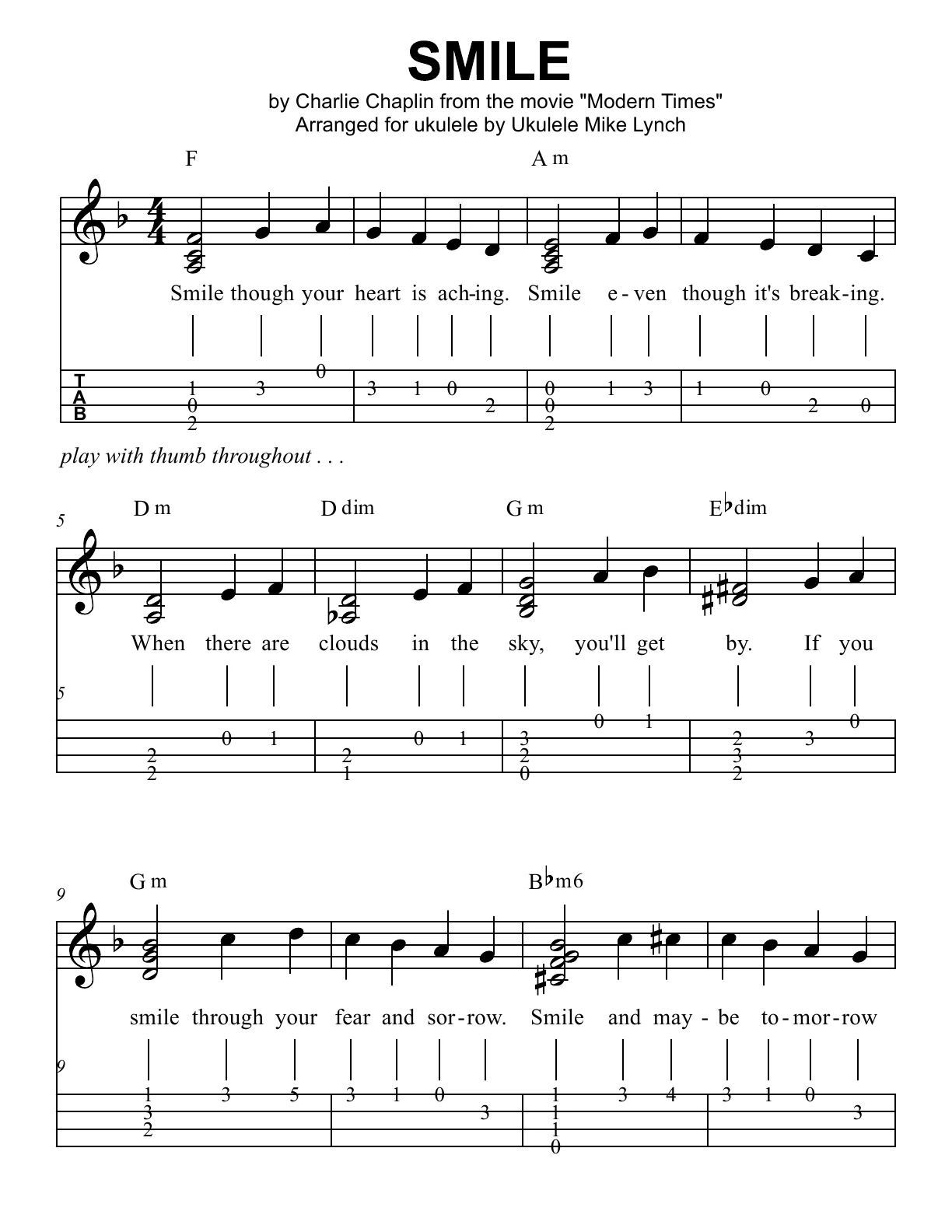 Charlie Chaplin ~ Smile, 1936 | Modern Times /Tempi Moderni | Tutt'Art ...