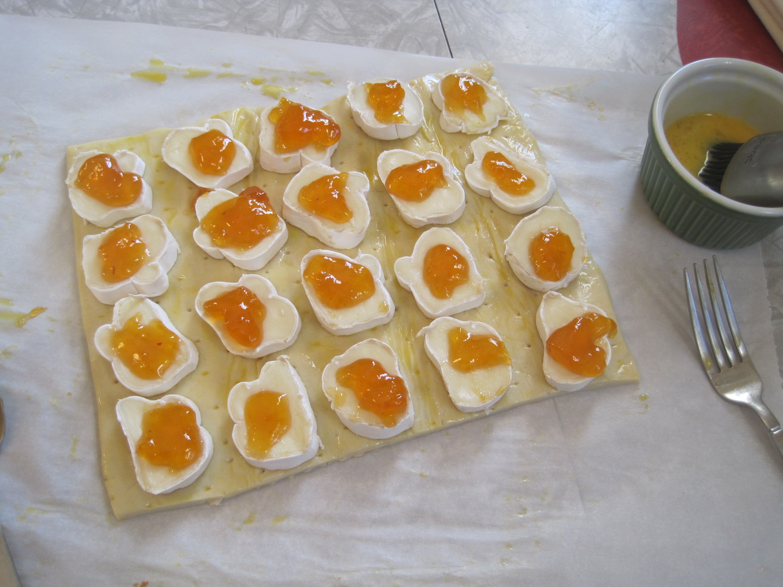 Things to do while wearing an apron...: Brie Pastry Squares