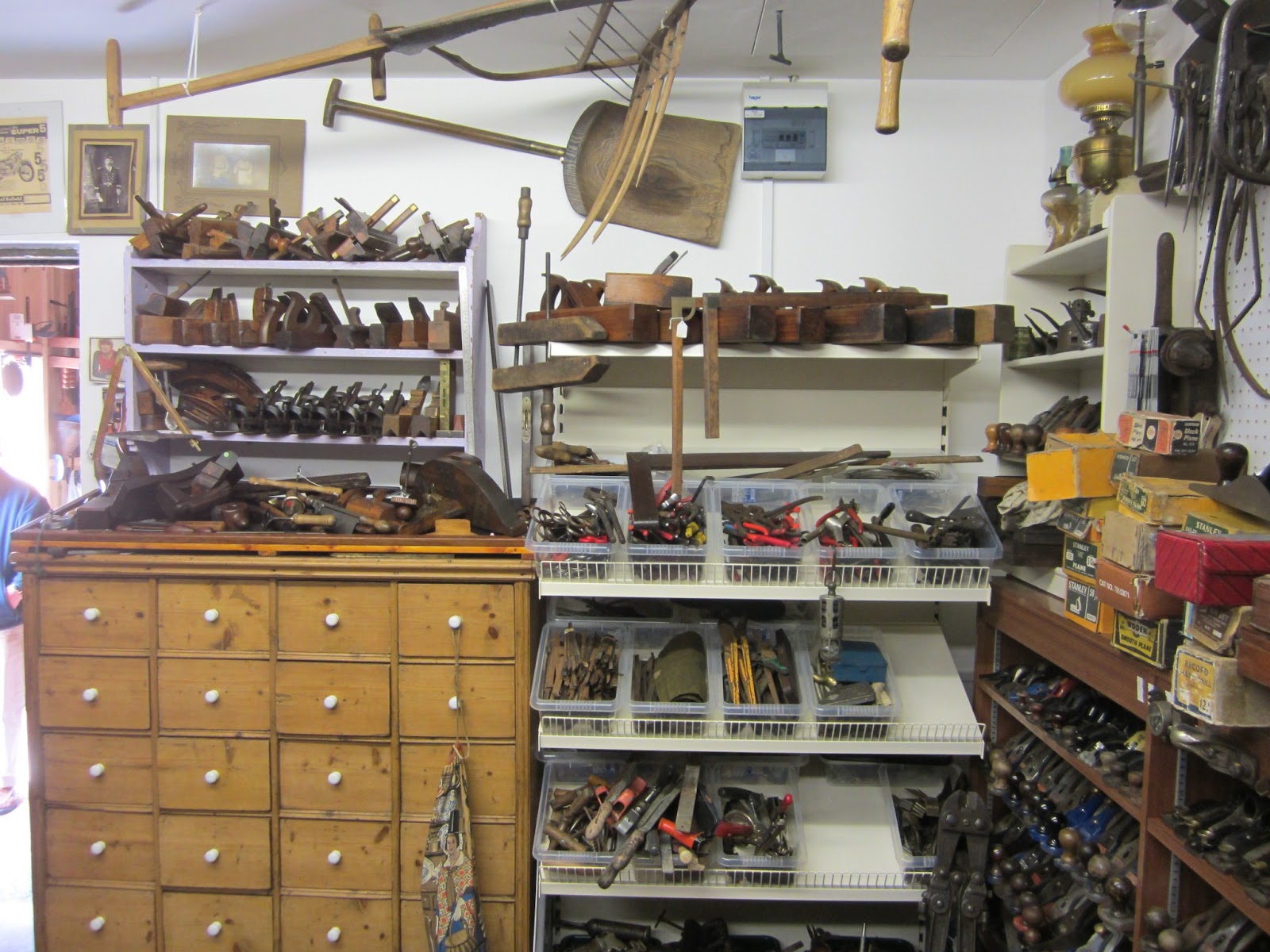 David Barron Furniture: Antique Tools at Bob's Tool Box in Cornwall.