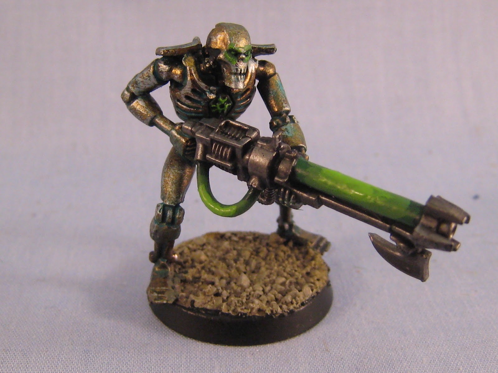 Brian Carlson Miniatures: Necron Test Miniature: Couldn't help it!