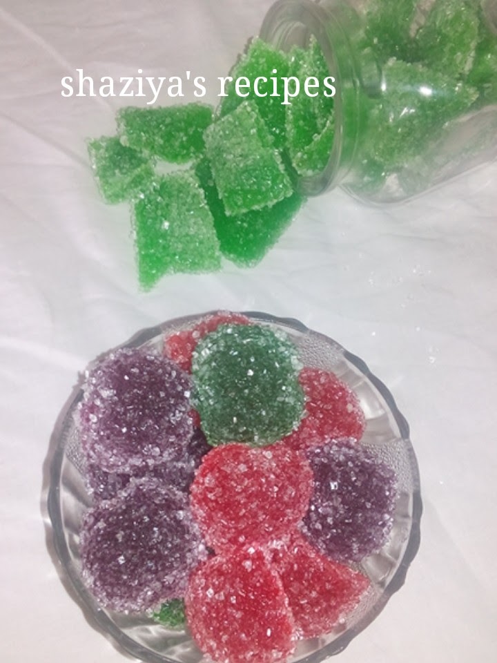 shaziya'srecipes: HOMEMADE GUMMY CANDY/JUJUBES CANDY RECIPE