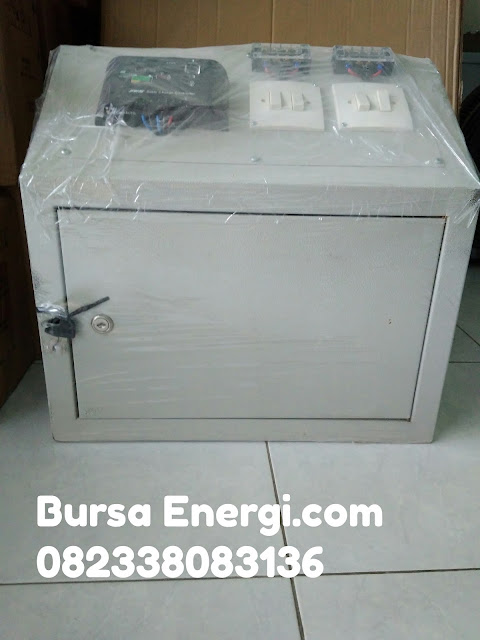 Energi Surya: Box Besi SHS Single Battery Output 12 Volt