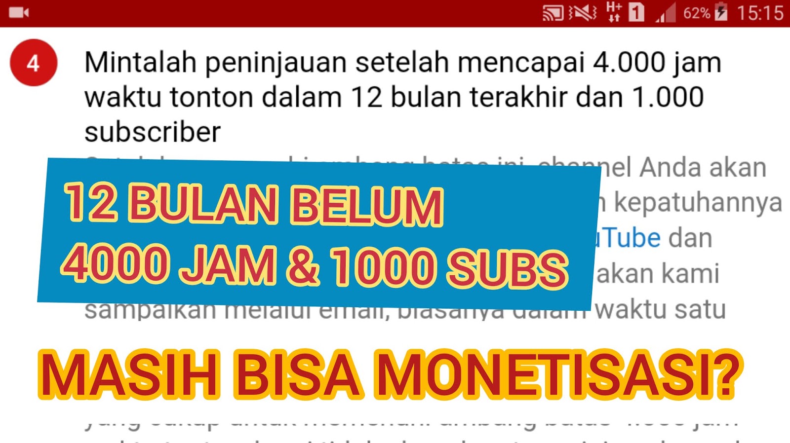 Apa Yang Akan Terjadi Jika Channel Youtube Melewati Batas Waktu 12 ... Apa Yang Akan Terjadi Jika Channel Youtube Melewati Batas Waktu 12 ...