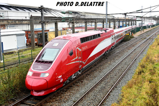 LA PASSION DU TRAIN: Rame Thalys PBKA 4341 avec la nouvelle livrée RUBY ...