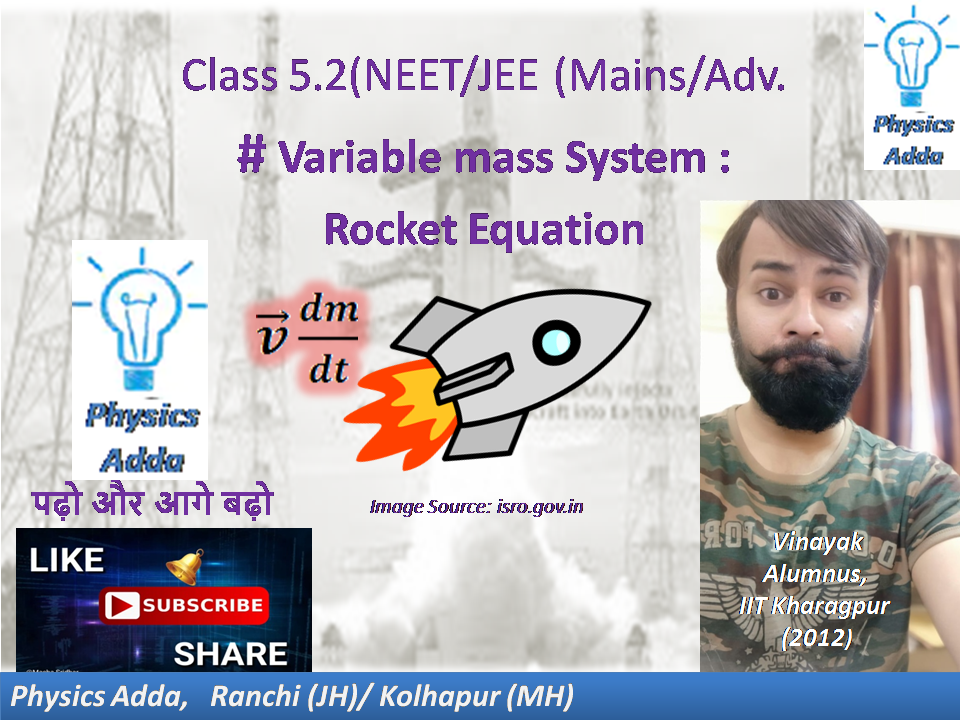 Physics Adda: Class 5.3 Variable Mass System Rocket Equation