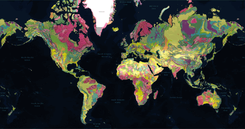 Maps Mania: Macrostrat's Geologic Map of the World