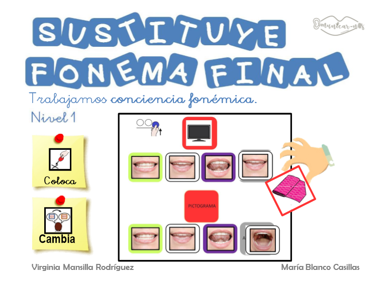 Asómate Más Allá: SUSTITUIMOS FONEMAS ( material impreso, manipulativo ...