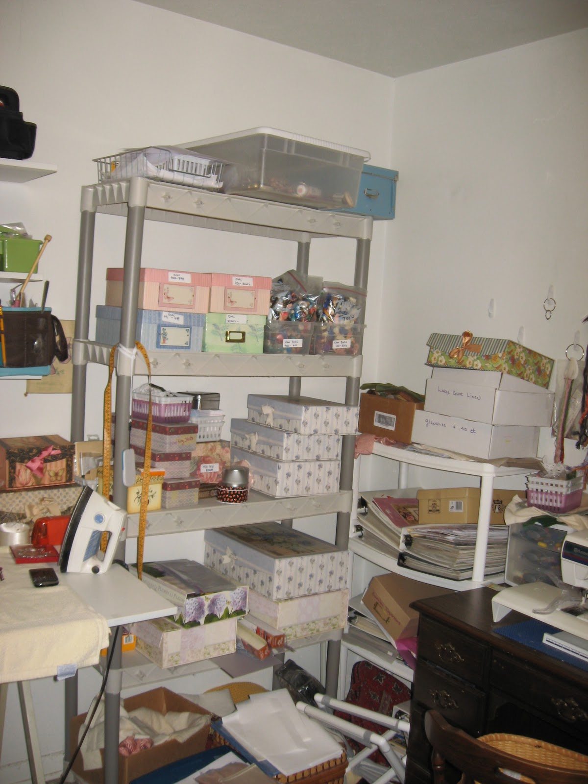 To Stitch or Not to Stitch: The mess I call my sewing room....