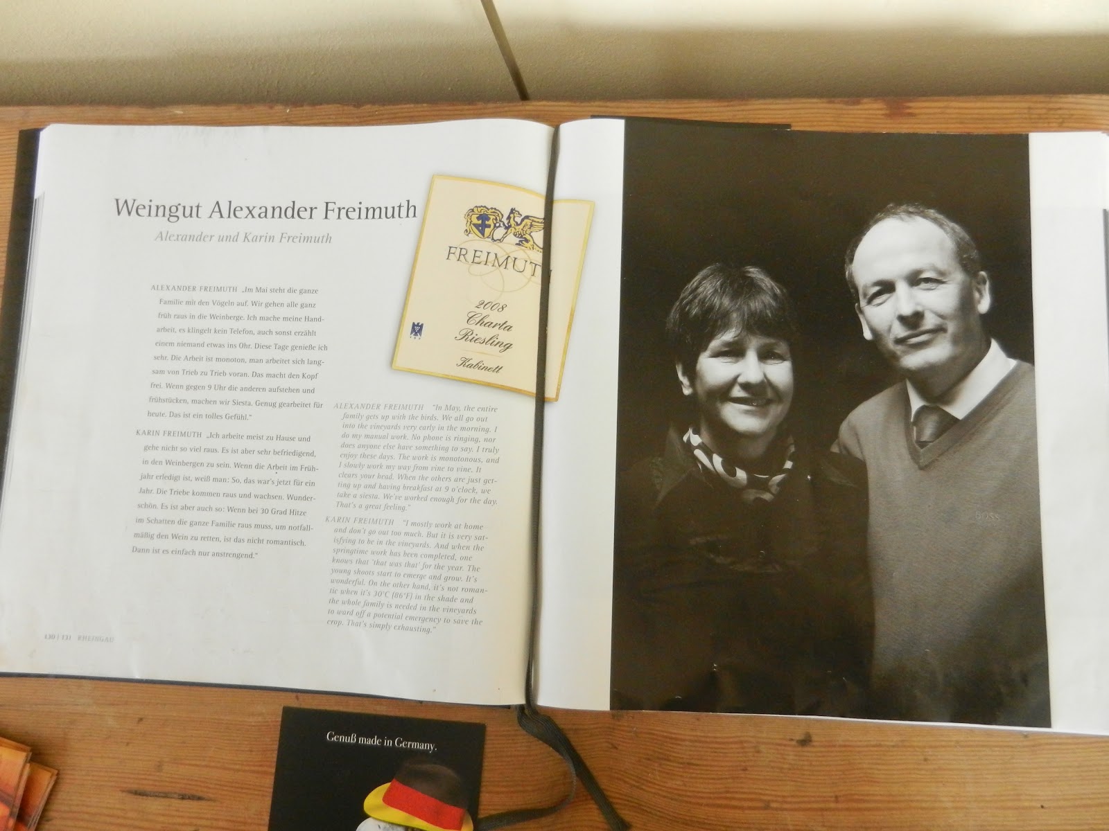 schiller-wine: With Karin Freimuth at Weingut Alexander Freimuth in ...