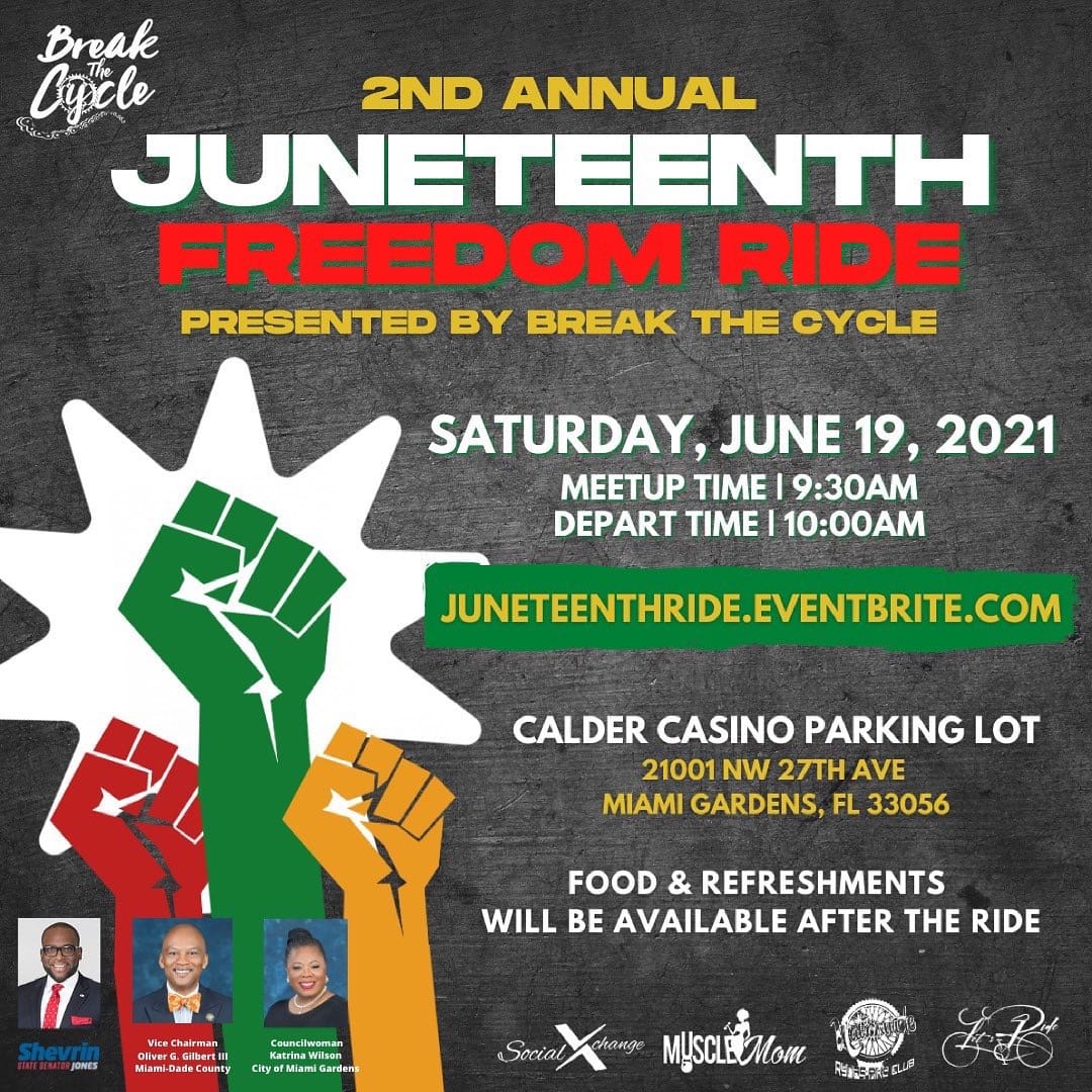 Juneteenth Freedom Ride | Miami Bike Scene Juneteenth Freedom Ride | Miami Bike Scene