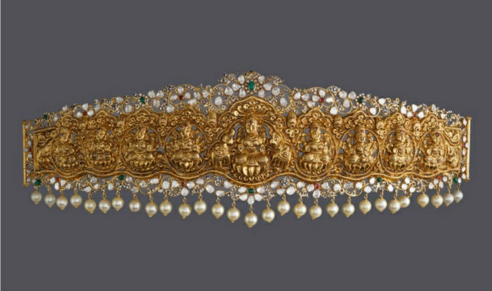 Designer gold vaddanam