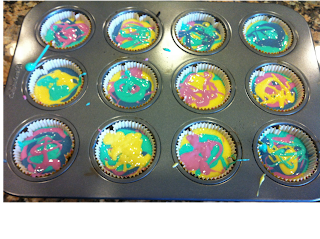 Boo Cakes: Splatter Cupcakes