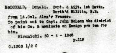 Detour Through History: Capt. And Adjt. Donald McDonald