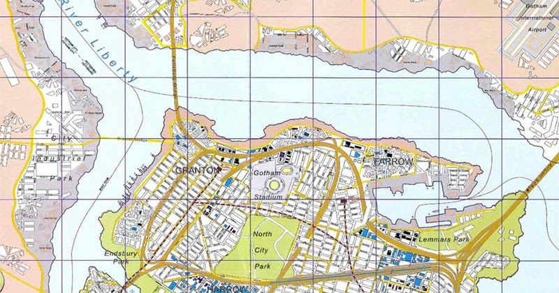 Locating a Fictional Superhero City