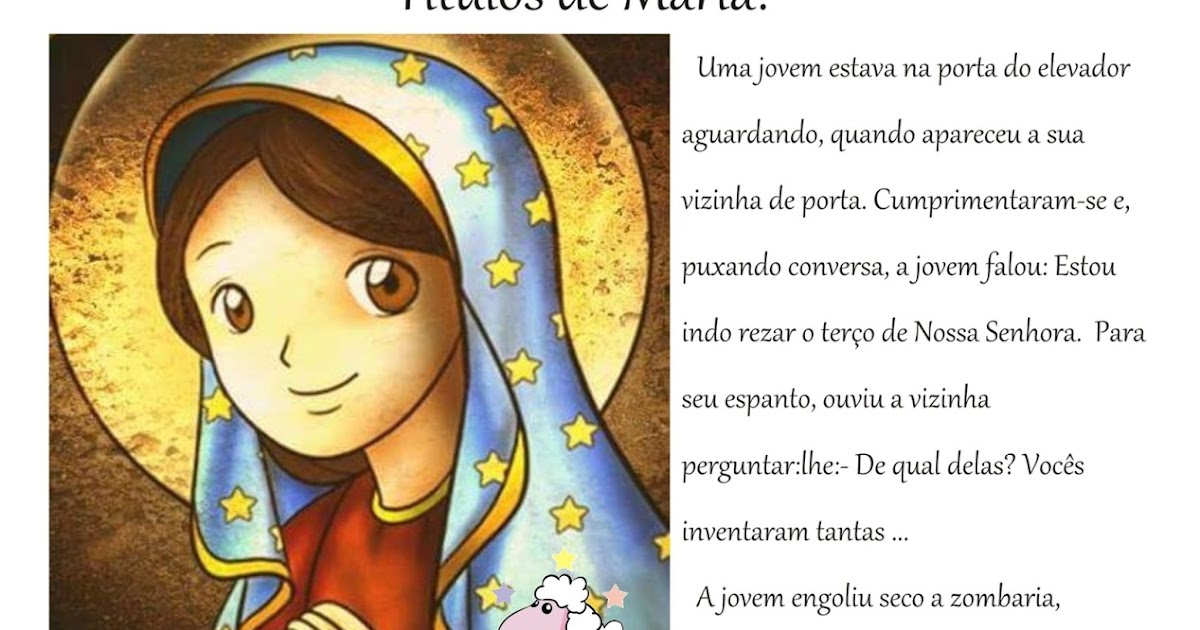 Catequese na Net: Títulos de MARIA - Maneira simples de entender!