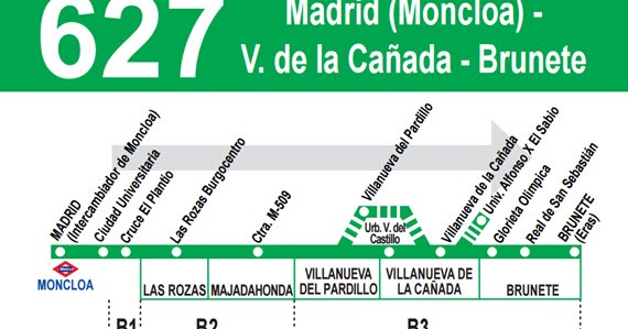 Nuevo servicio exprés de la línea 627 de autobuses interurbanos para ...