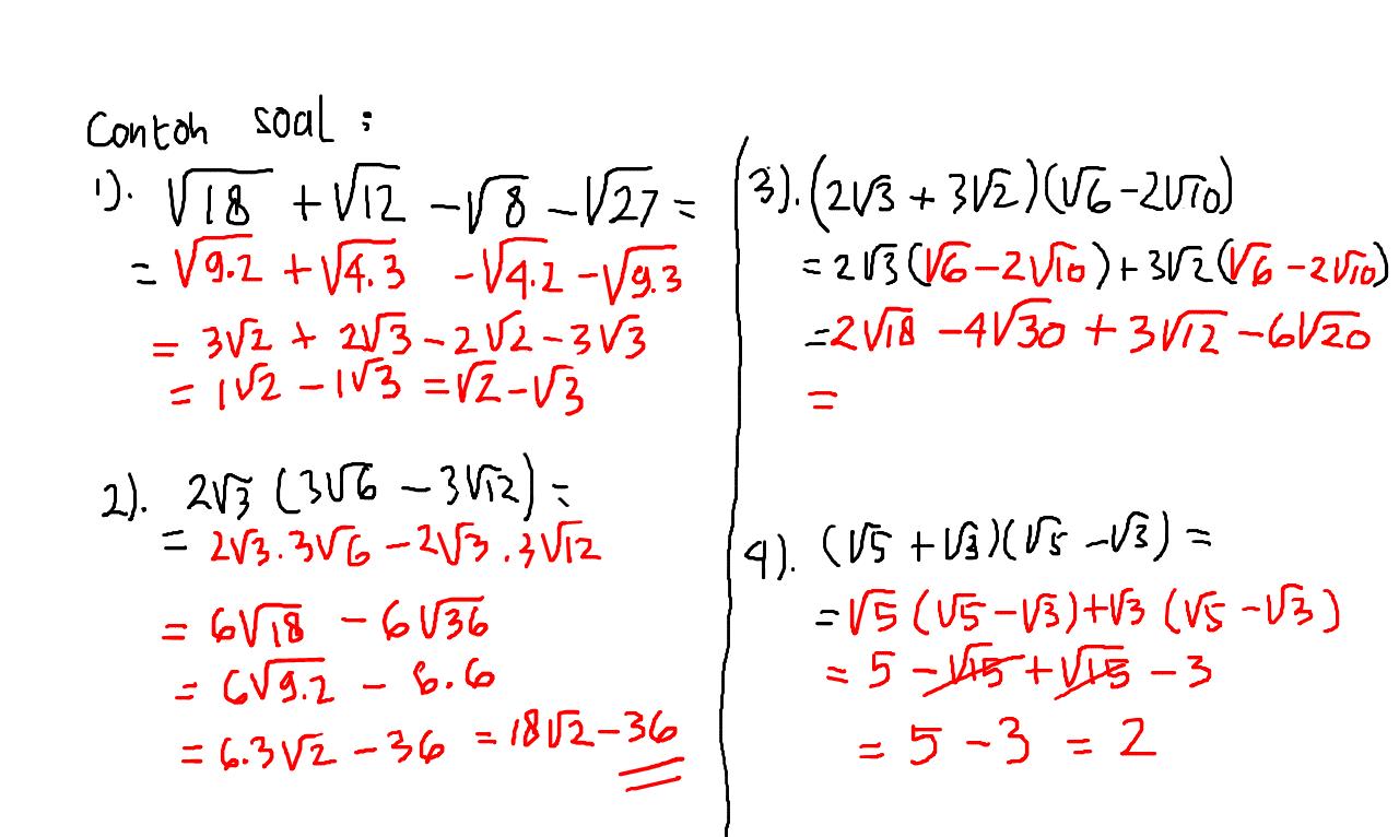 Bentuk Akar (2) - Matematika Online