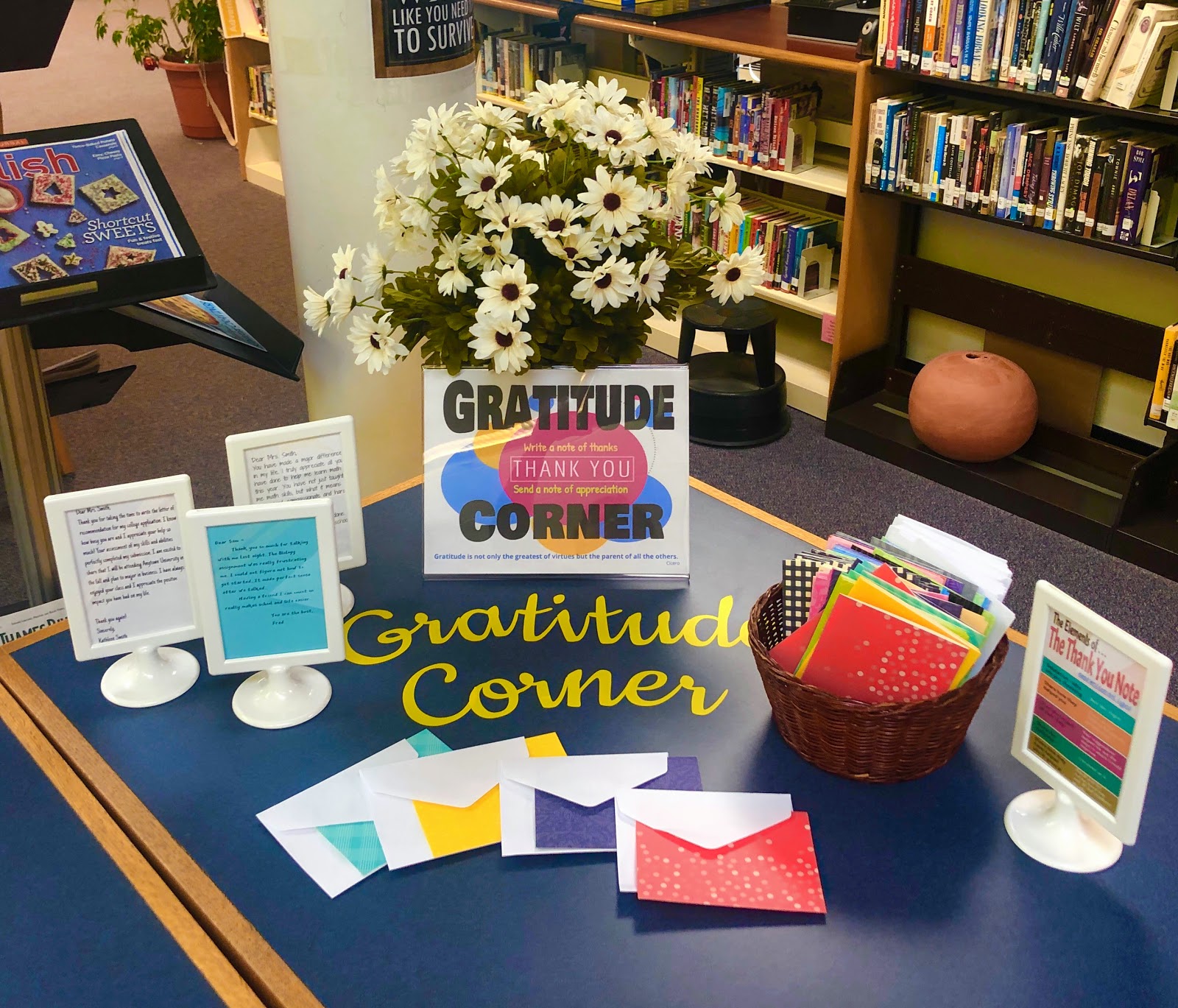 Library Gratitude Corner